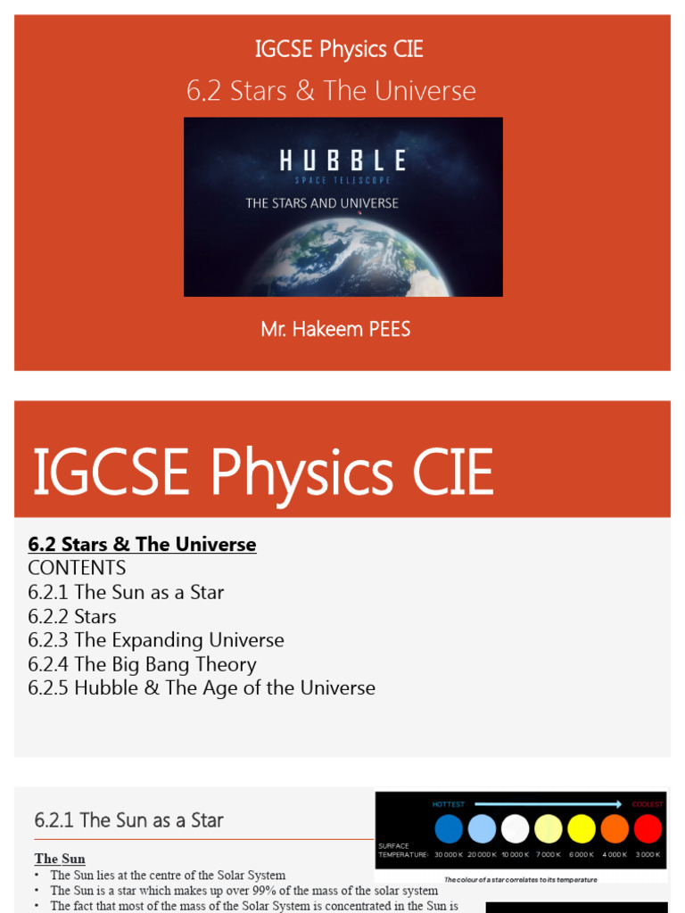 Stars and the Expanding Universe | PDF | Stars | Redshift