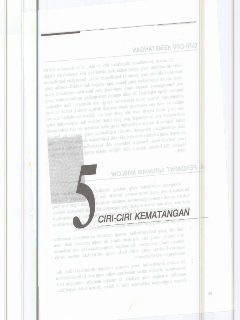 Bab5-Ciri Ciri Kematangan | PDF