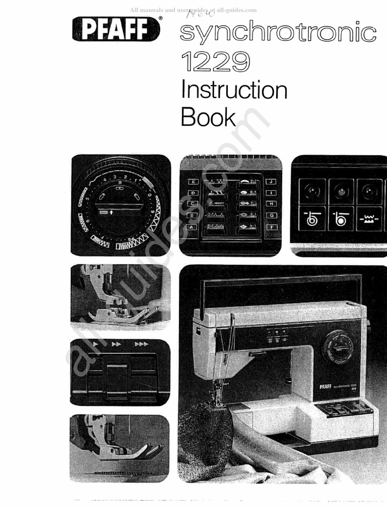 Pfaff 1229 Sewing Machine Manual | PDF | Sewing | Seam (Sewing)