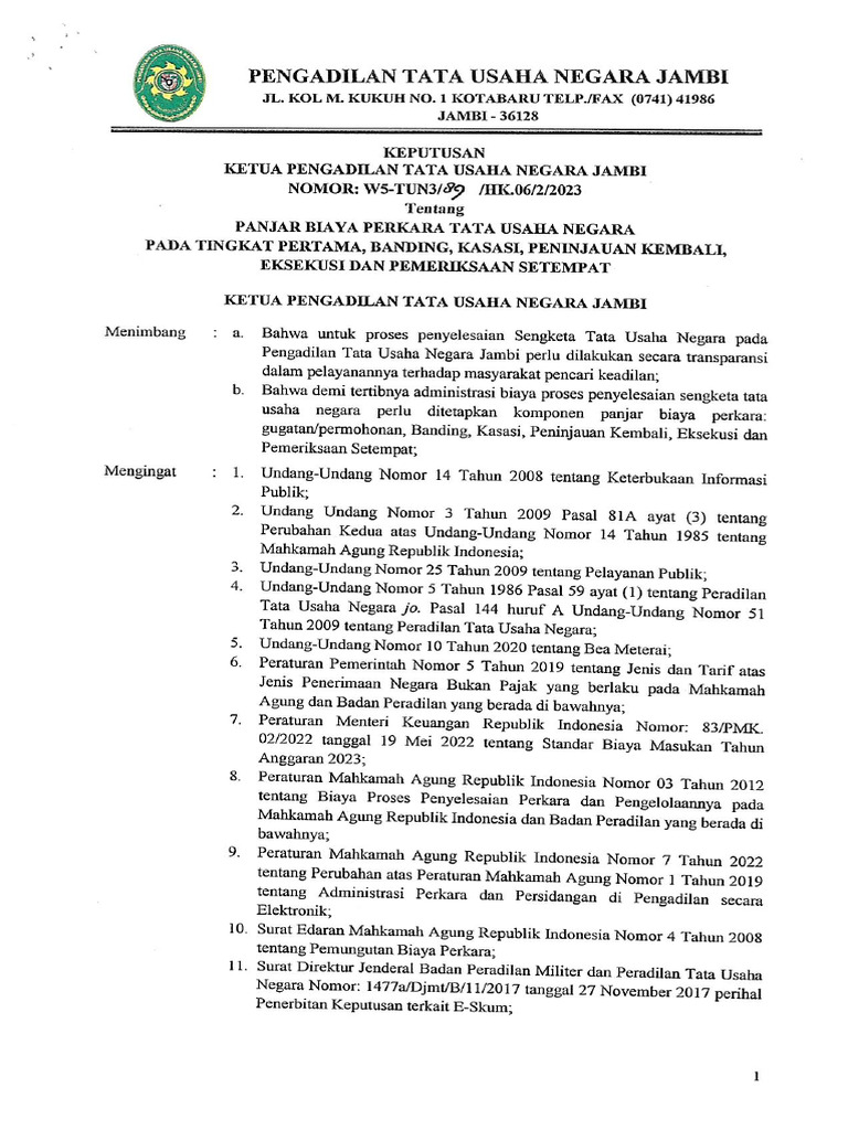 SK Panjar 2023 | PDF