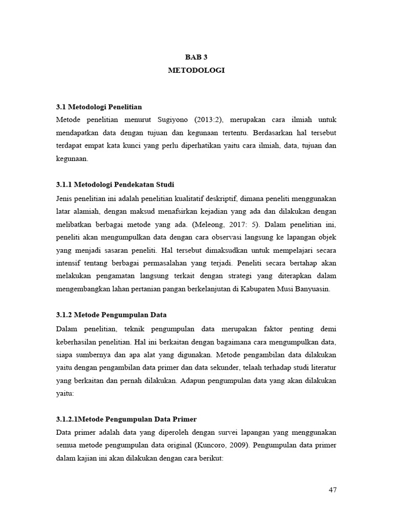 Bab 3 Metode - 180124 | PDF