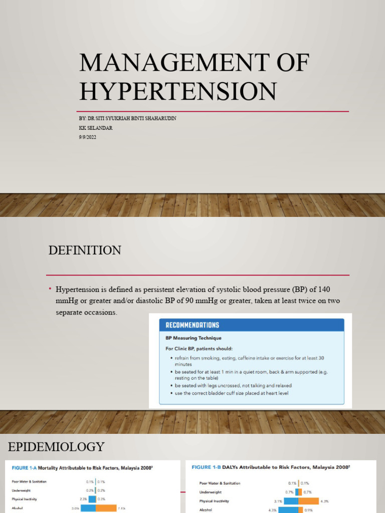 Management of Hypertension | PDF | Hypertension | Blood Pressure