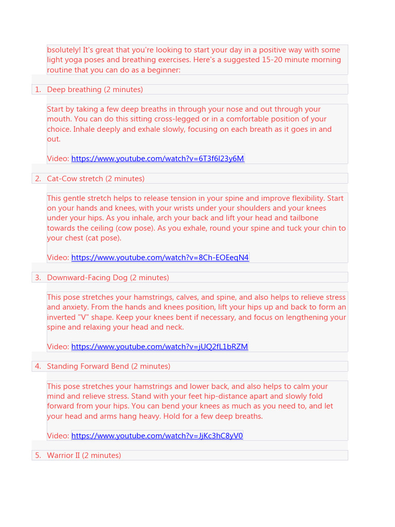 Guide Morning Routine Pdf