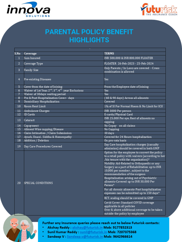 Parental Insurance Policy Guide | PDF | Social Programs | Health Sciences
