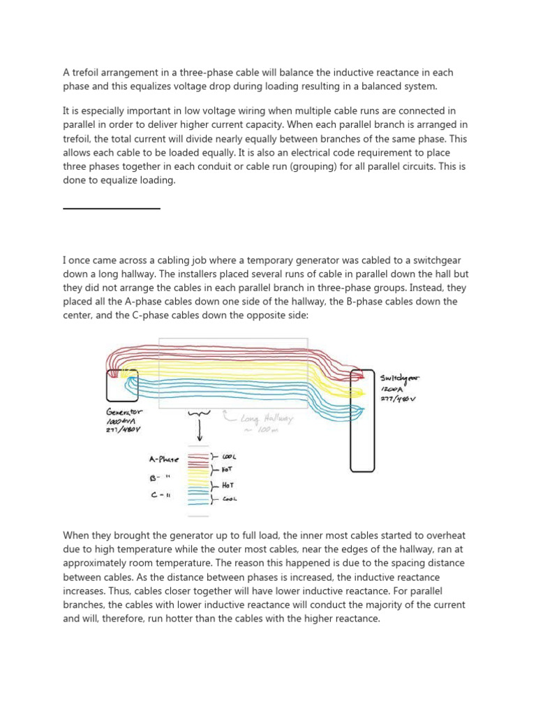 Trefoil Cable Arrangement Benefits | PDF | Science & Mathematics