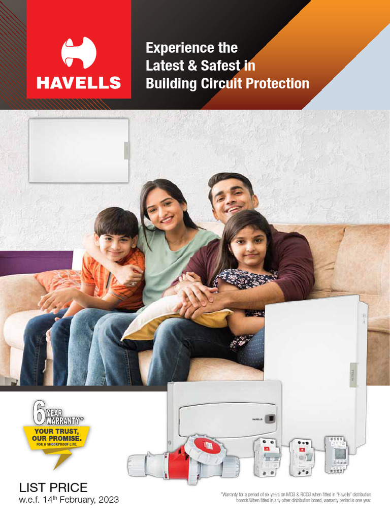 Havells MCB & RCCB Price List 2023 | PDF | Ac Power Plugs And Sockets ...