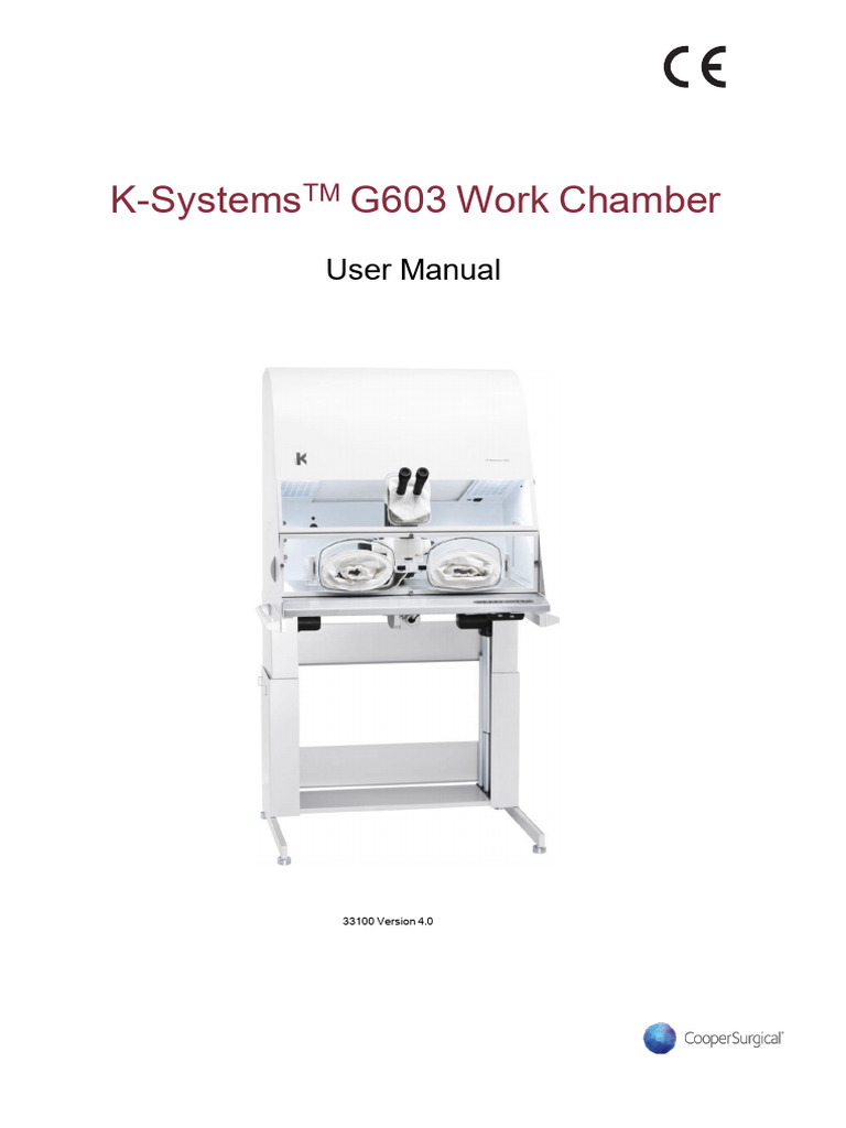 G603 Work Chamber UM | PDF | Power Supply | Fuse (Electrical)