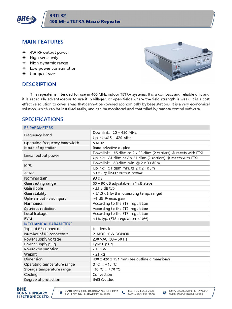 BRTL32 BDA User Manual | PDF | Electromagnetic Radiation | Radio