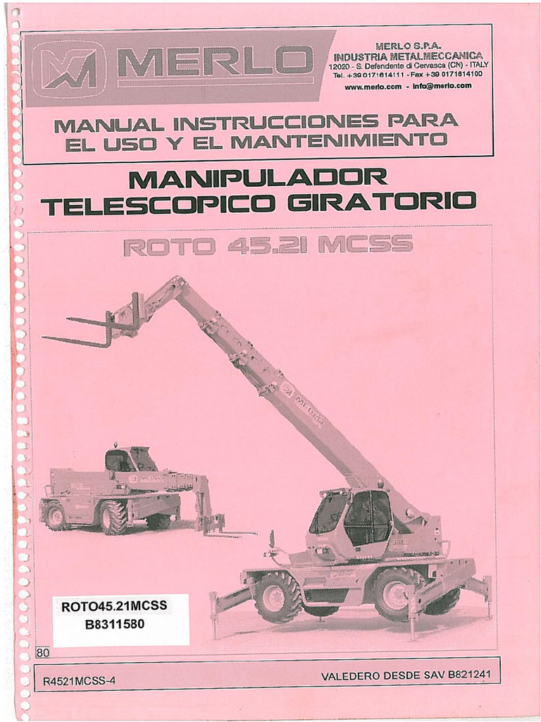 Merlo-R45.21 Parte 1 de 2 | PDF