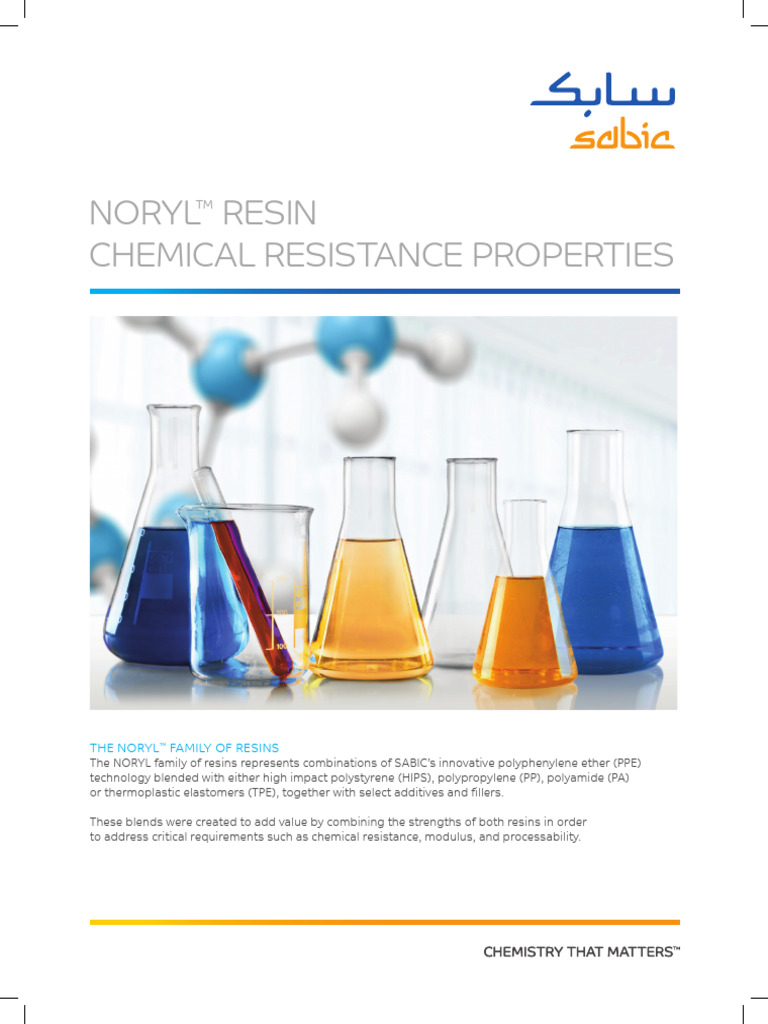 NORYL Resin - Chemical Resistance Properties | PDF | Polymers ...
