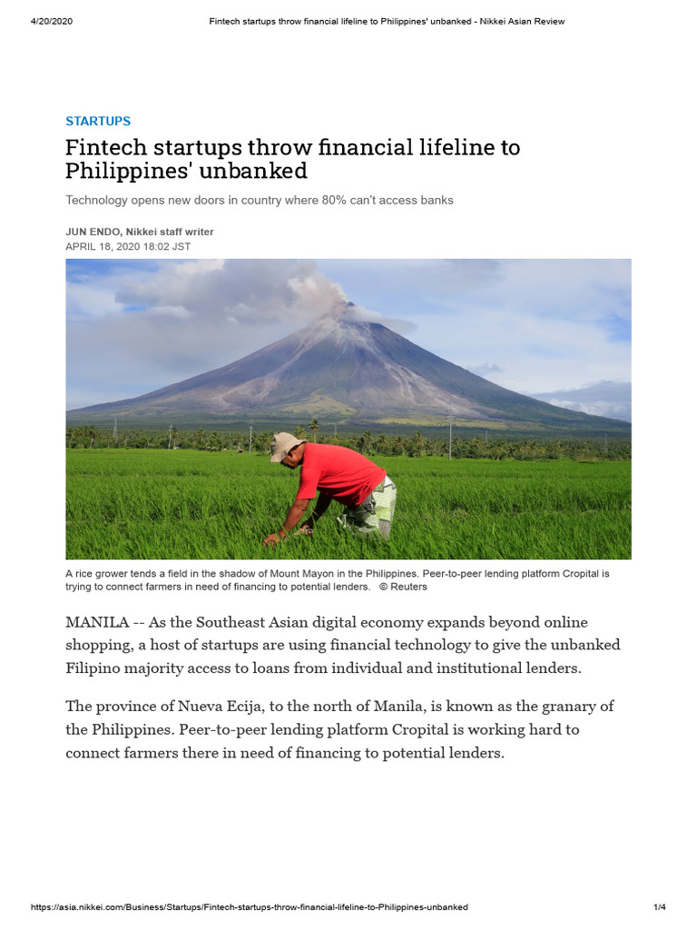 Fintech Boosts Loans for Unbanked Filipinos | PDF | Loans | Philippines