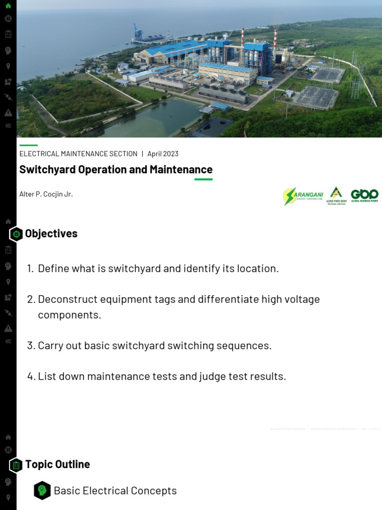 Switchyard-Operation-and-Maintenance | PDF | Electrical Substation | Electricity