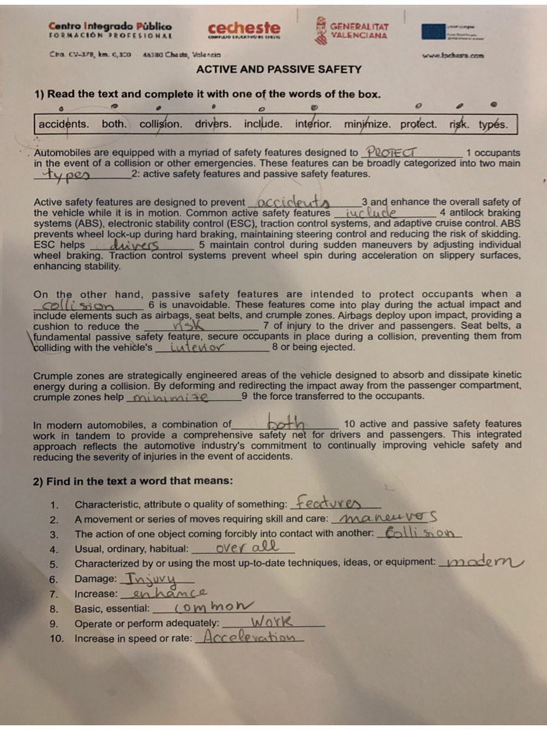 Passive Safety | PDF