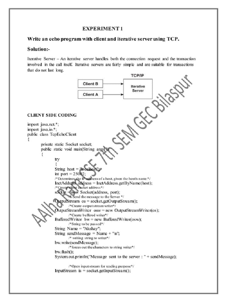 Network Programming Lab 6th 2023 | PDF Network Programming Lab 6th 2023 | PDF