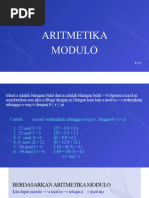 Aritmatika Modulo: Pengertian dan Contoh | PDF