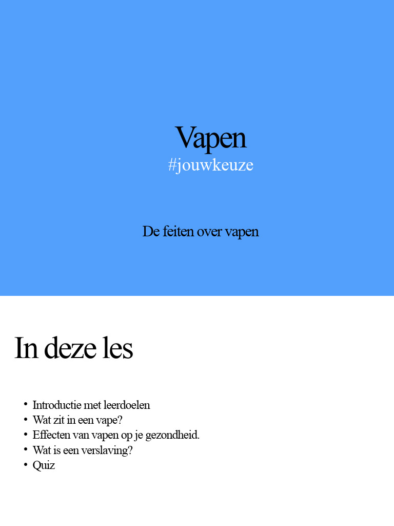 Klassikale Uitleg Over Vapen v2 | PDF