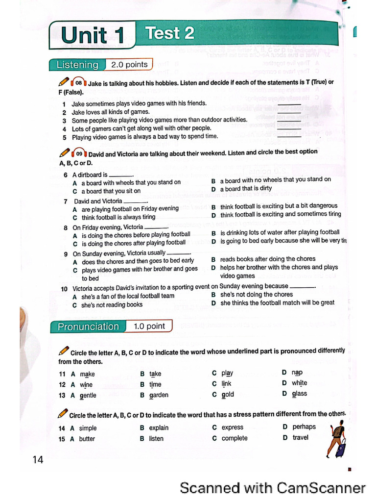 Test 2 Unit 1 Bright | PDF