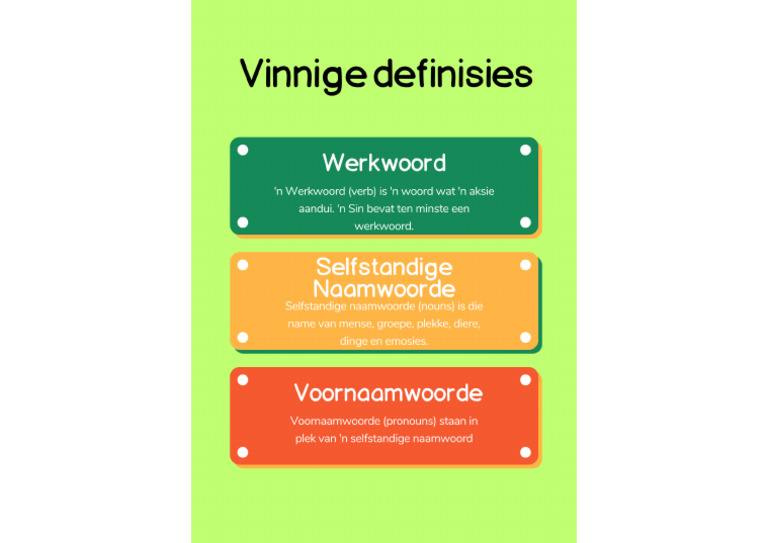 Vinnige Definisies | PDF