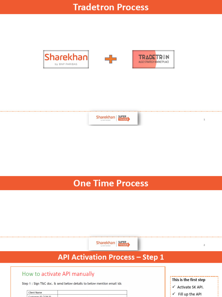 API Regn TradeTron Process With Updated Margin For Clients | PDF ...