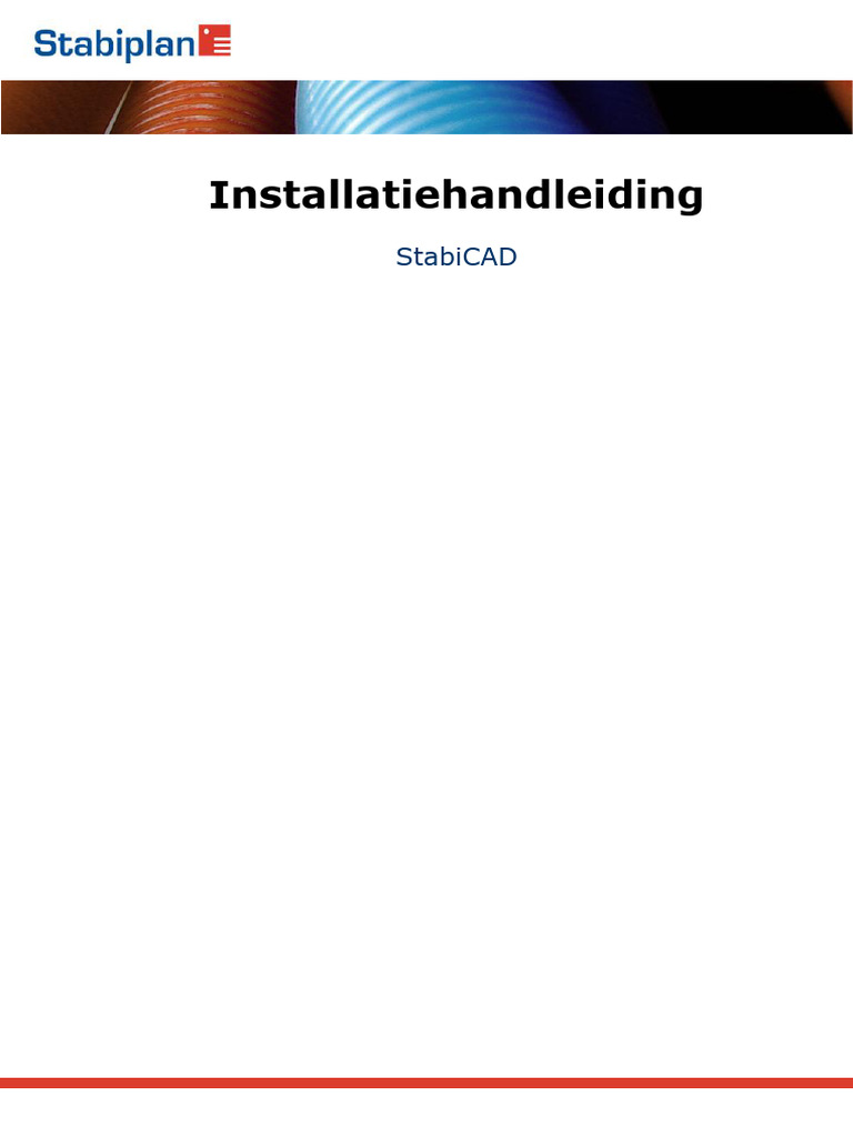 StabiCAD 8 Installatie Handleiding | PDF