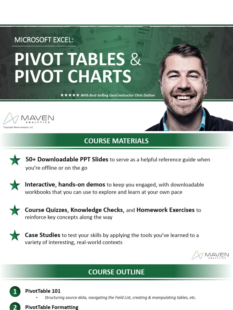 Excel_PivotTables__PivotCharts | PDF | Computing | Data