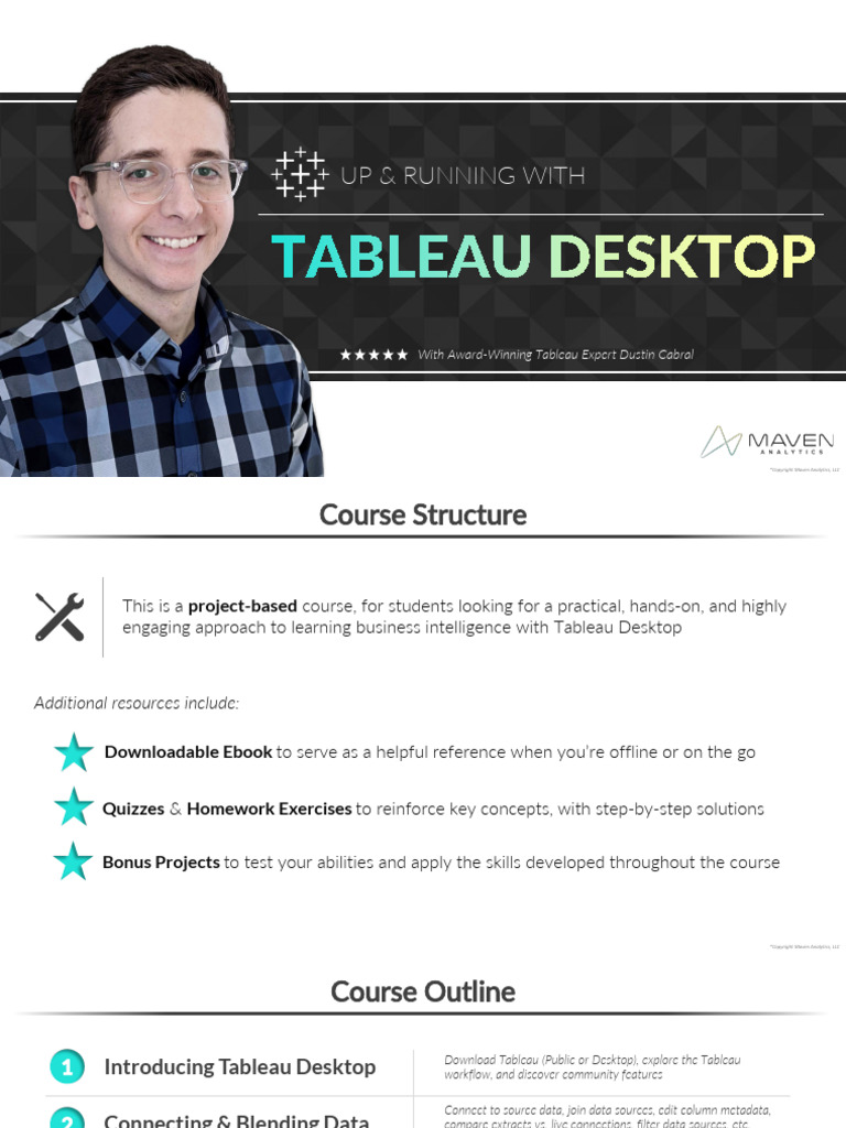 Maven Tableau Desktop | PDF | Microsoft Excel | Databases