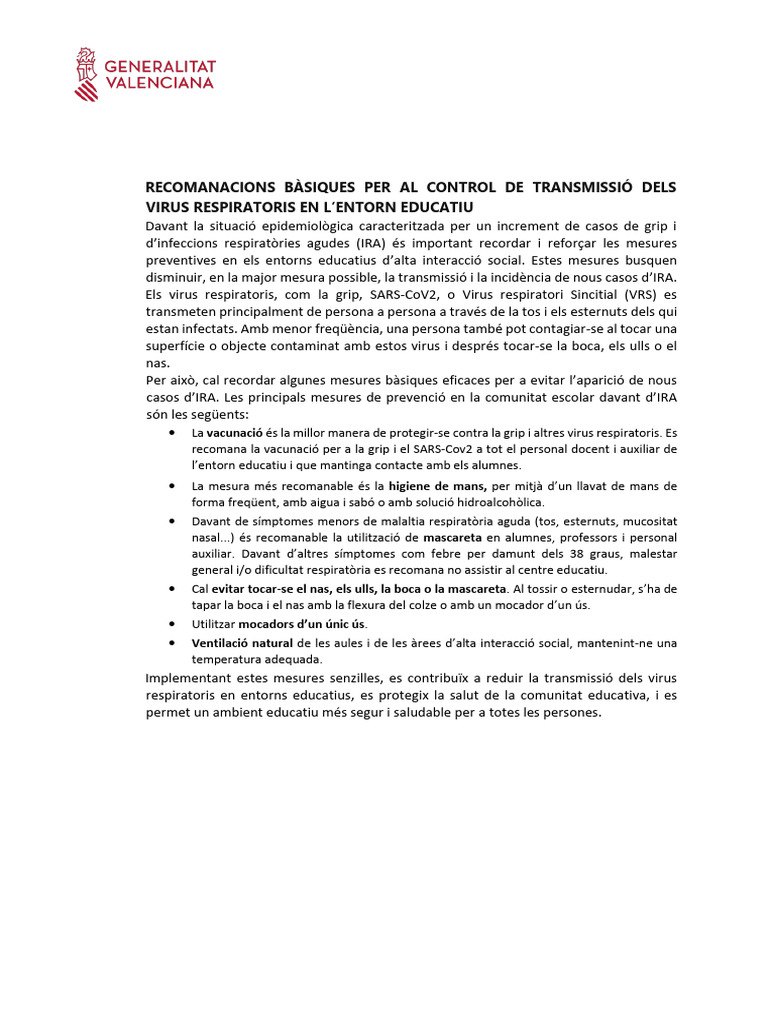 Mesures Preventives 100124 | PDF