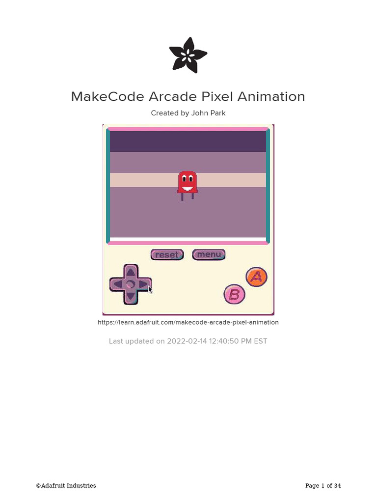 Makecode Arcade Pixel Animation | Download Free PDF | Computing