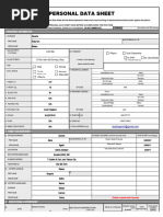 CS Form No. 212 Personal Data Sheet Revised | PDF | Government | Justice