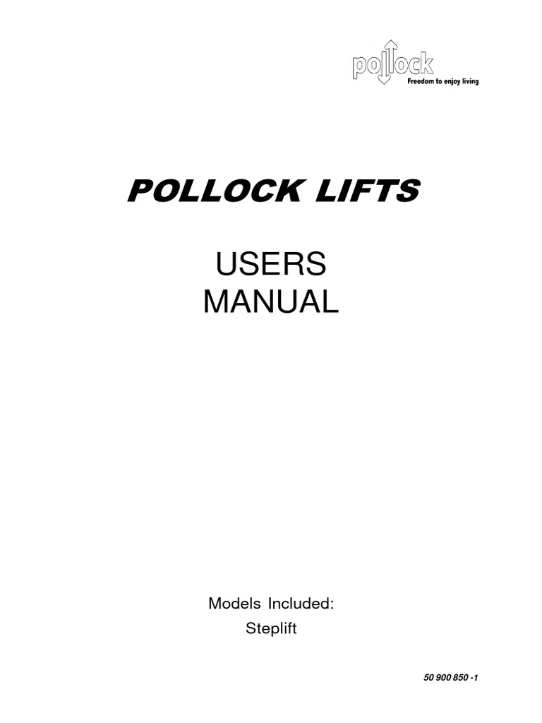 Pollock Step Lift Users Manual | PDF | Elevator | Mains Electricity