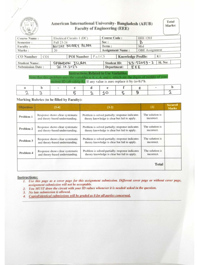DC Obe Assignment Co1 Fall 23-24 | PDF