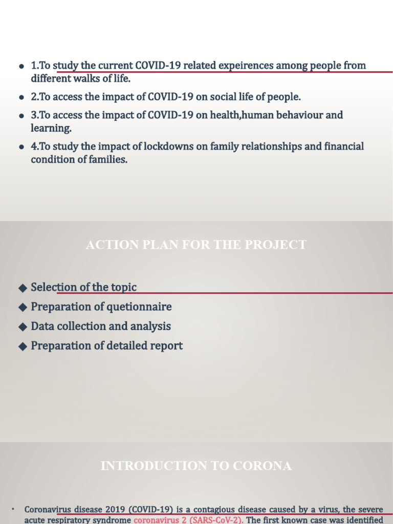 COVID-19 Impact on Families Study | PDF