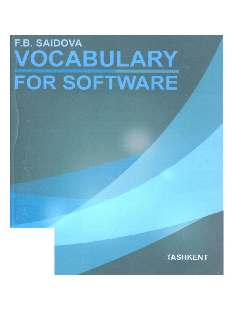 Vocabulary For Software Saidova | PDF | Microsoft Windows | World Wide Web