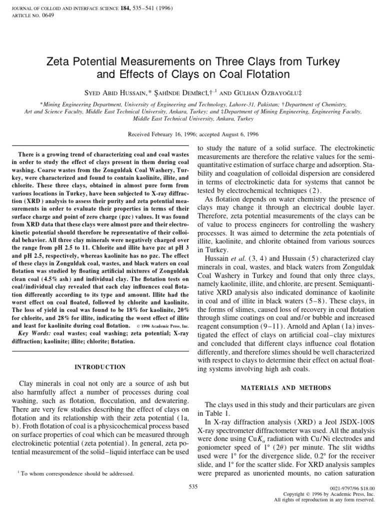 Zeta | PDF | Materials Science | Physical Chemistry