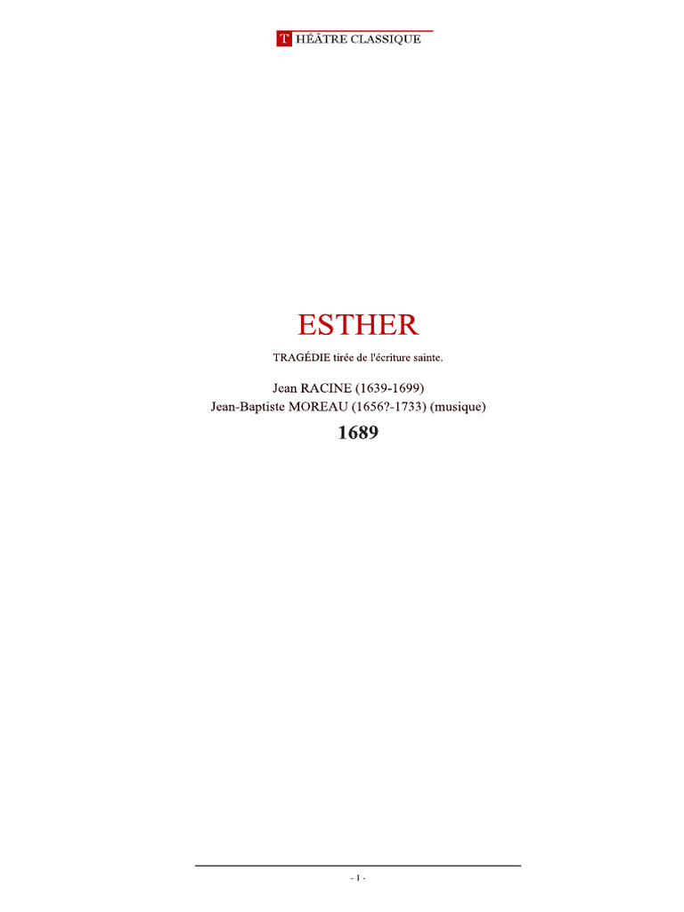 Esther Jean Racine | PDF