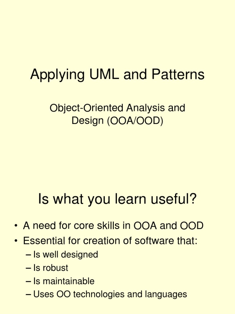 Applying Uml And Patterns Object Oriented Analysis And Design Ooaood Pdf Object Oriented