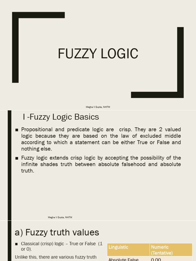CHP 4 Fuzzy Logic | PDF | Fuzzy Logic | Truth