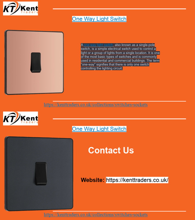 One-Way Light Switch Guide | PDF