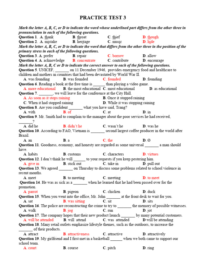 Practice 3-4-5 | PDF | Mars | Water