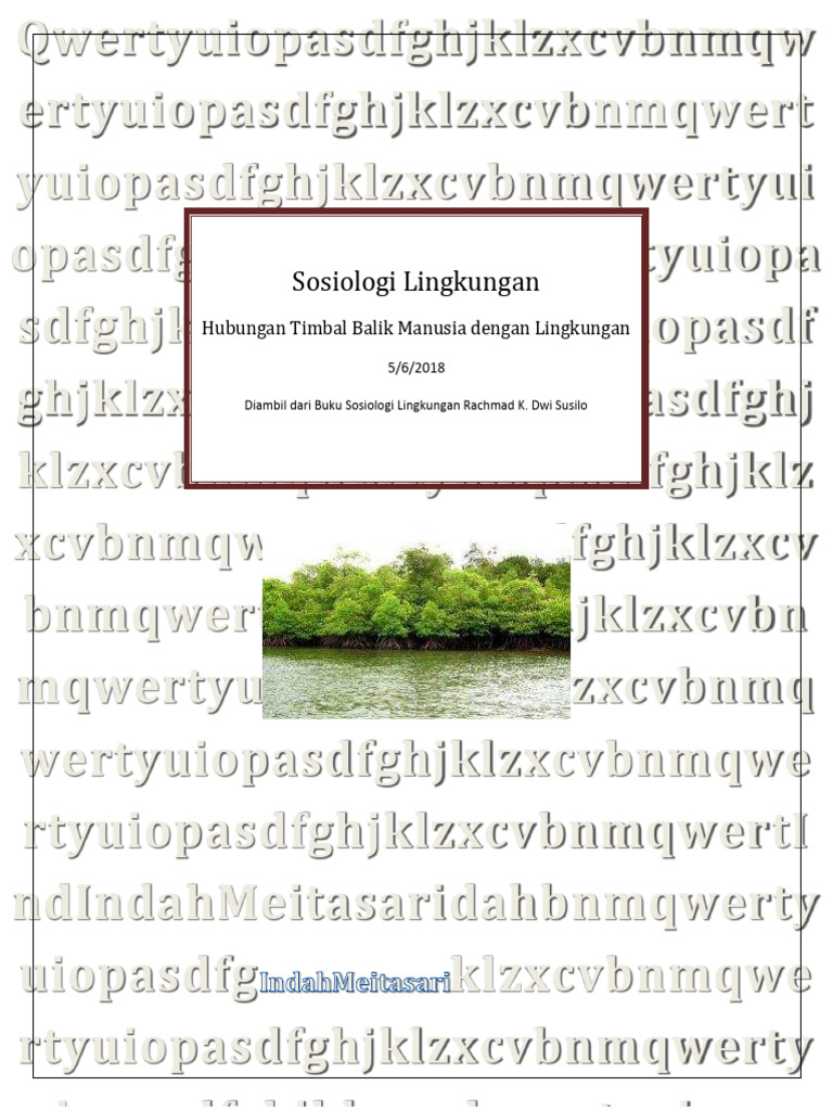 Hubungan Timbal Balik Manusia Dengan Lingkungan | PDF