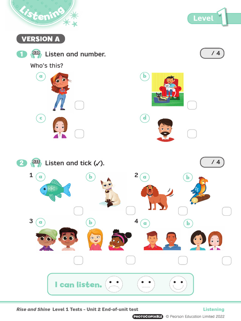 M02 RS TEST L1 BrE 16024 Version A | PDF
