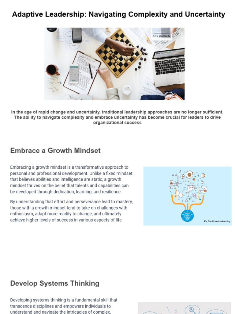 Adaptive Leadership in Uncertain Times | PDF | Mindset | Leadership