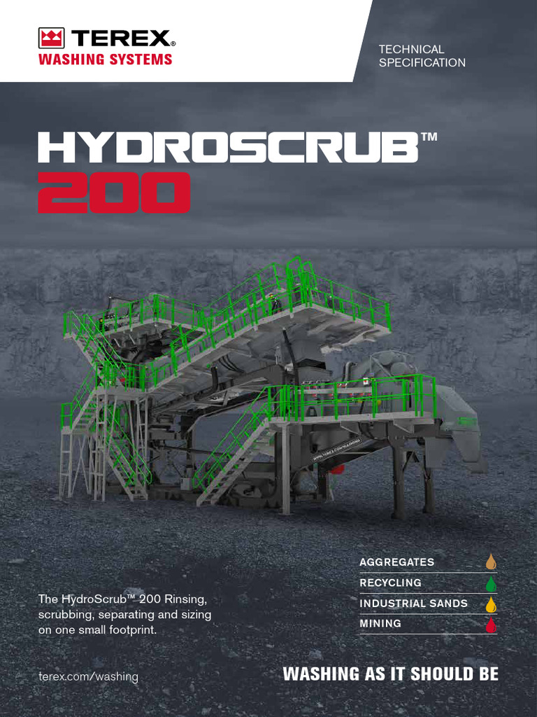 HydroScrub Technical Specification | PDF | Pump | Manufactured Goods