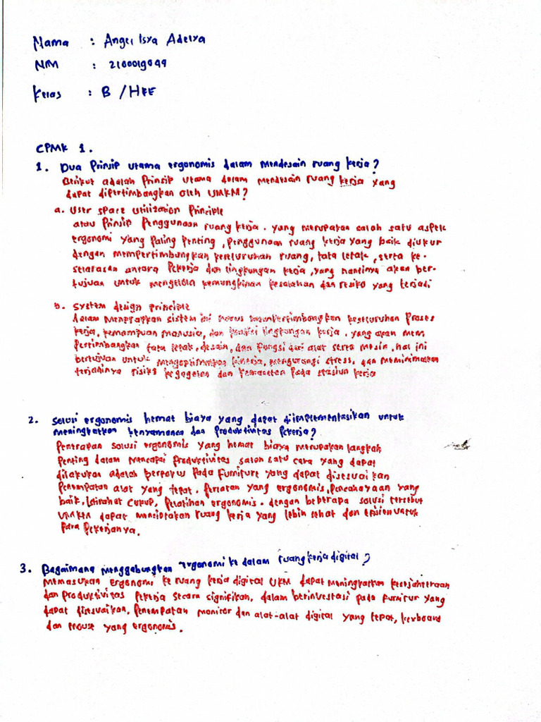 Uas Hfe - Angel - 2100019044 | PDF