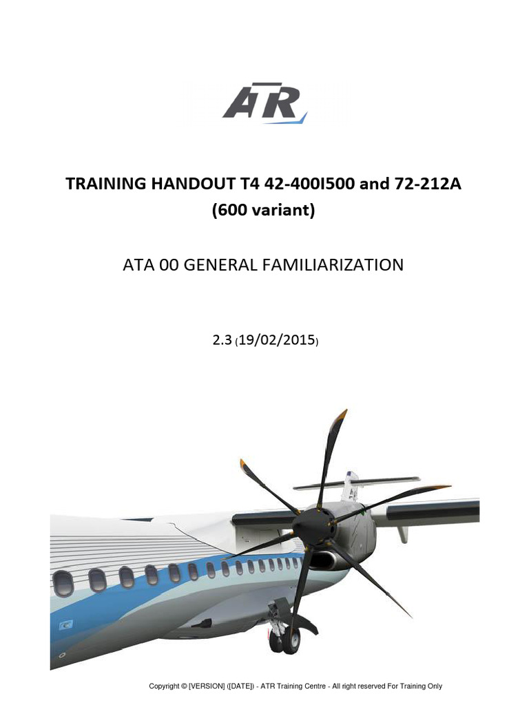 Ata 00 General Familiarization | PDF | Cockpit | Aerospace