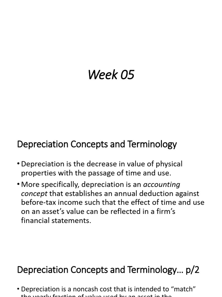 5 - Depreciation | PDF | Depreciation | Financial Services