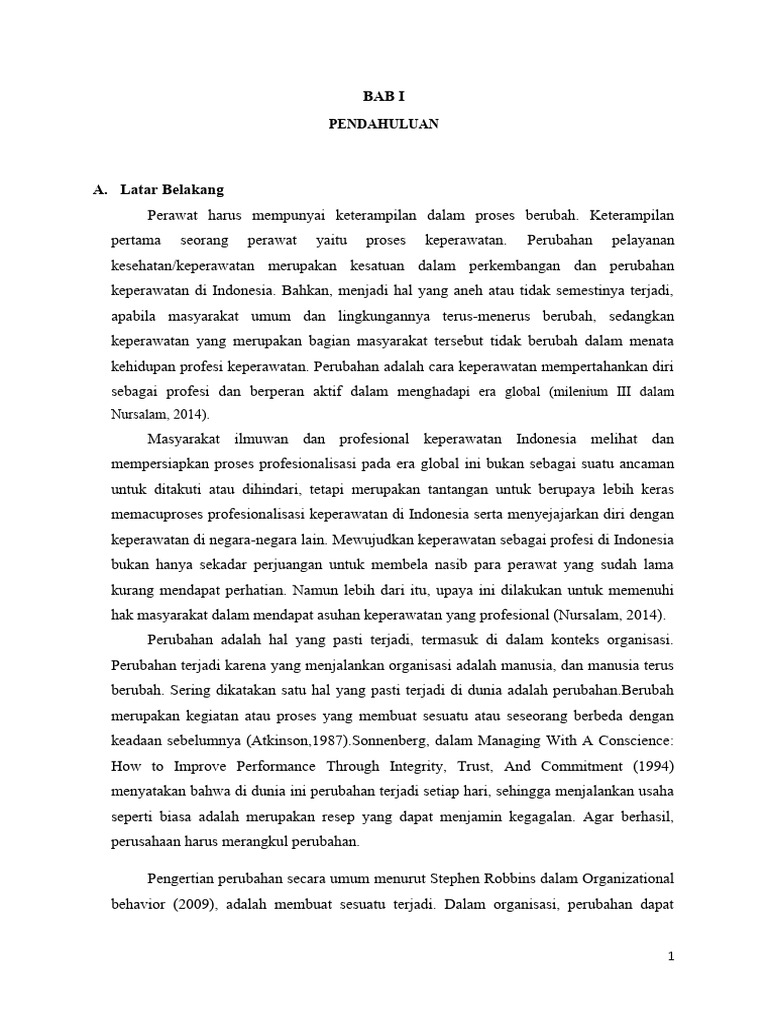 Konsep Perubahan Mankep | PDF | Karier & Perkembangan
