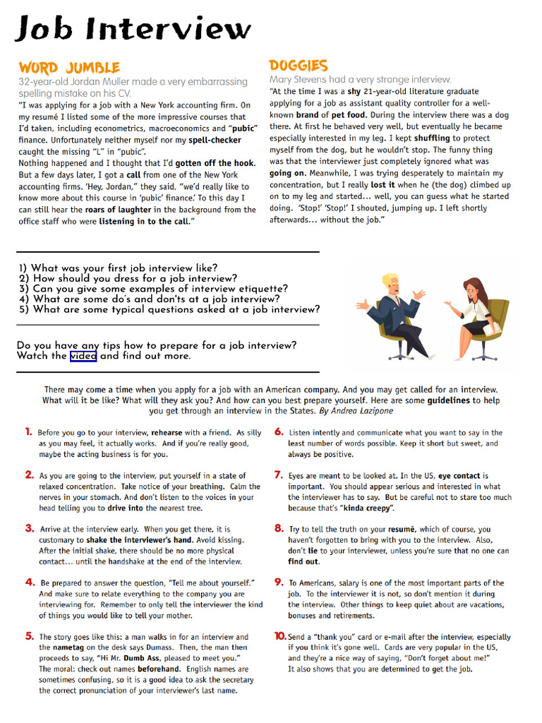 Interview | PDF | Job Interview | Human Communication