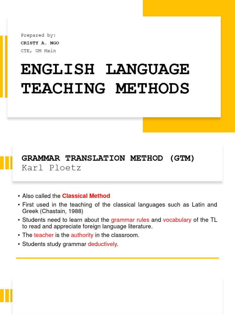 7 ELT Methods | PDF