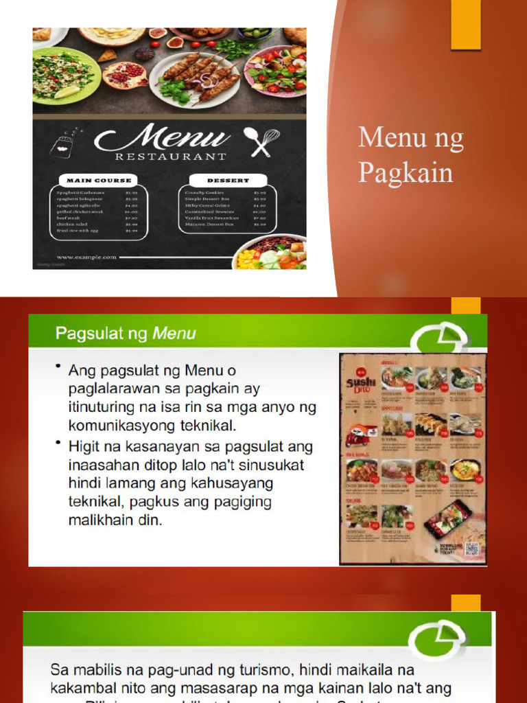 Dokumen.tips Katangian at Kalikasan Ng Menu Ng Pagkain | PDF